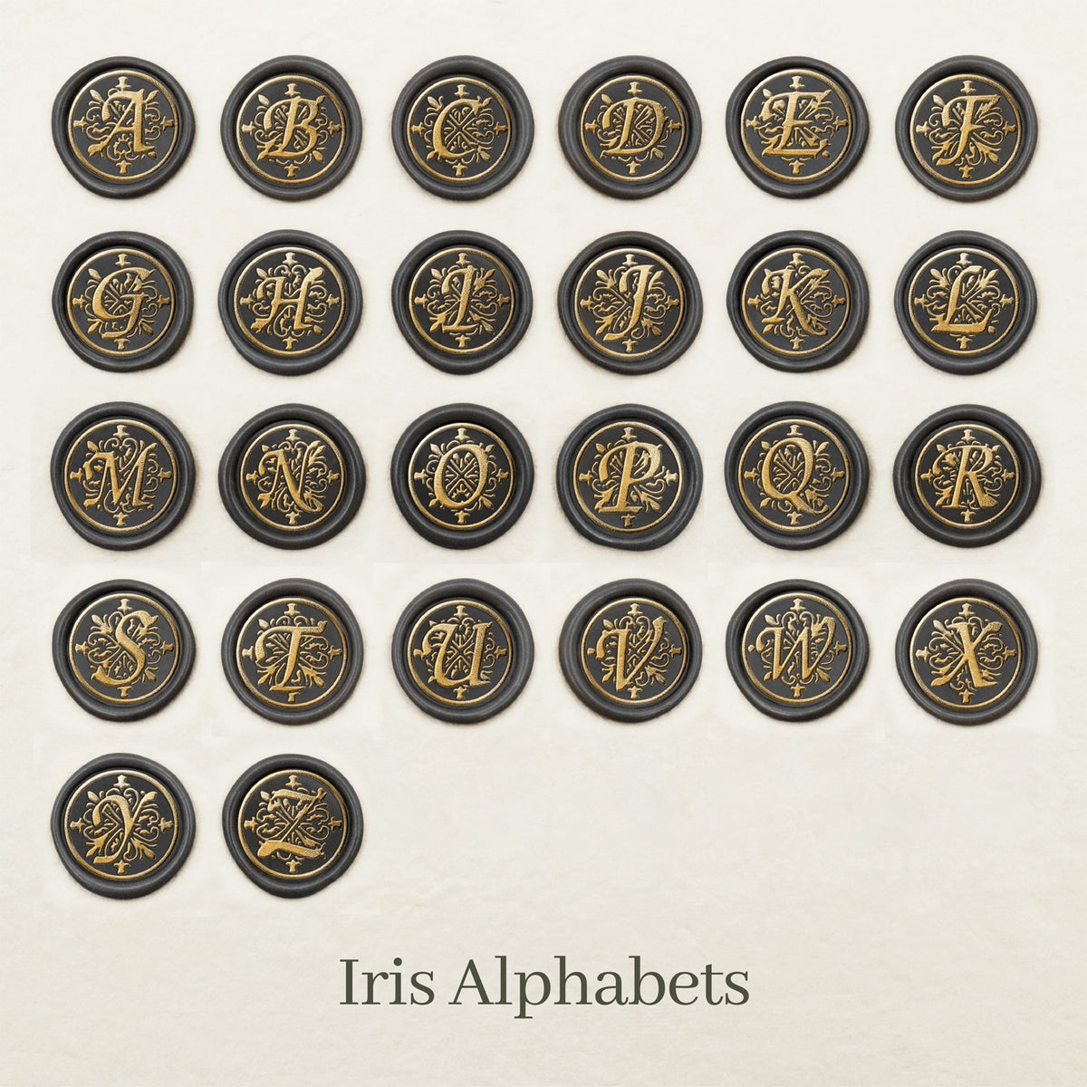 Iris Alphabet Wax Seal Stamp – Wax Seals & Sealing Wax | Stamprints