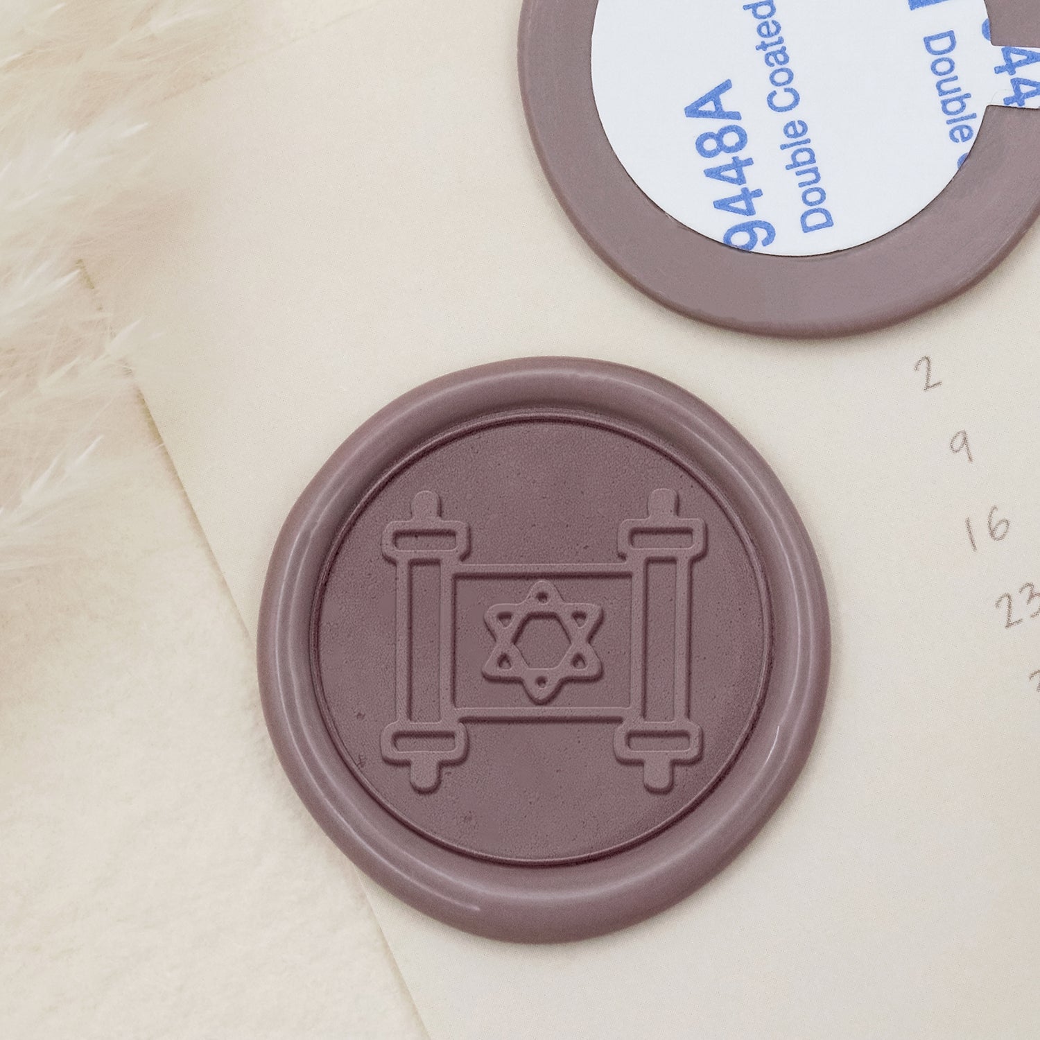 Torah Symbol Wax Seal Stickers | Jewish Religious Seals | Stamprints