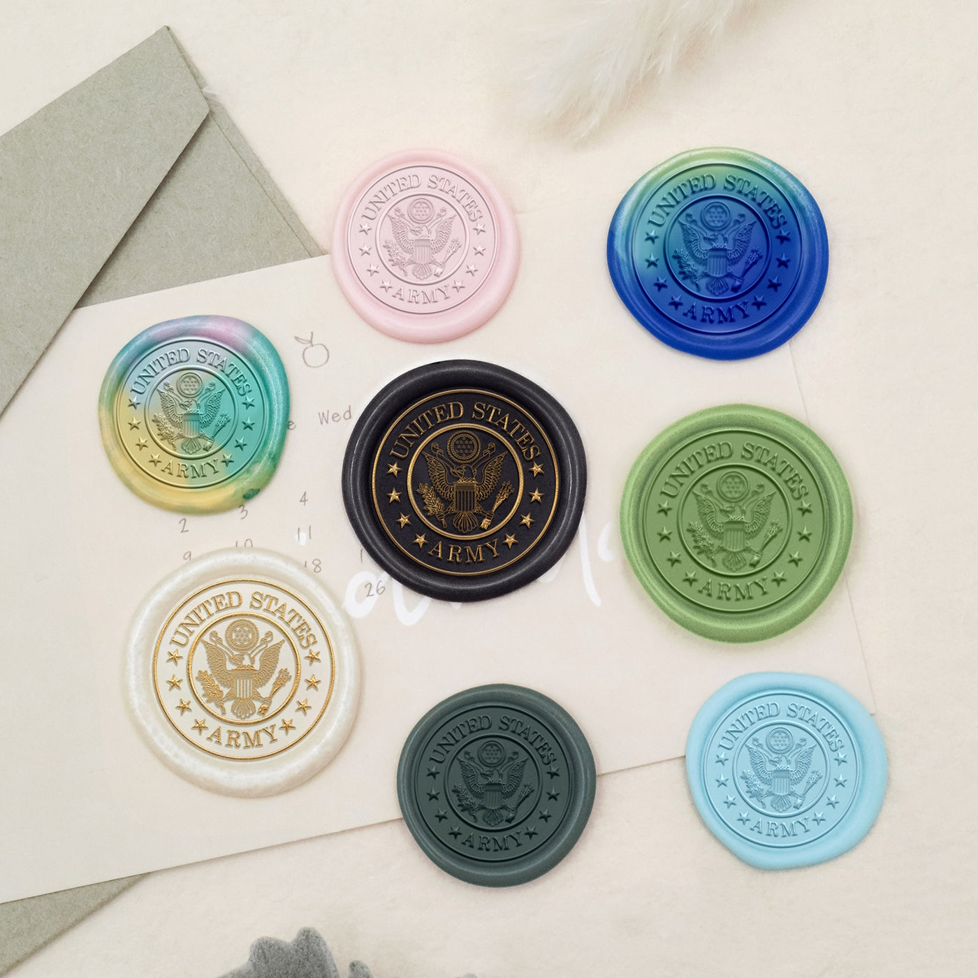 US Army Symbol Wax Seal Stamp - Sealing Wax & Wax Seals | Stamprints