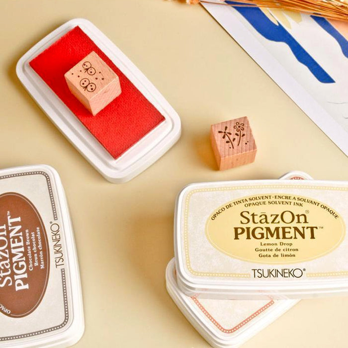 StazOn Quick Drying Pigment Ink Pad - Rubber Stamp Inking | Stamprints