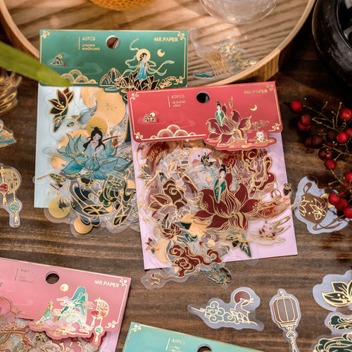 Traditional Chinese Style Hot Stamping Sticker Pack-Journal|Stamprints