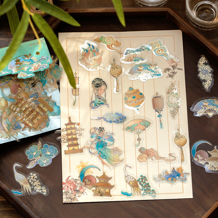 Traditional Chinese Style Hot Stamping Sticker Pack-Journal|Stamprints