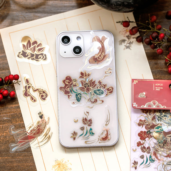 Traditional Chinese Style Hot Stamping Sticker Pack-Journal|Stamprints