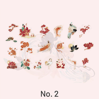 Traditional Chinese Style Hot Stamping Sticker Pack-Journal|Stamprints