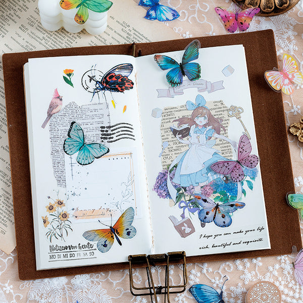 Translucent Amazing Butterfly PVC Sticker Pack - Clear & Waterproof ...