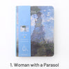 Artistic A6 Notebook Featuring Van Gogh & Monet Masterpieces | Stamprints