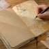 Vintage Antique Colored Illustration Journal Notebook-Diary|Stamprints