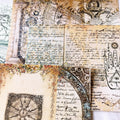 Vintage Medieval Alchemy Background Scrapbook Paper-Journal|Stamprints