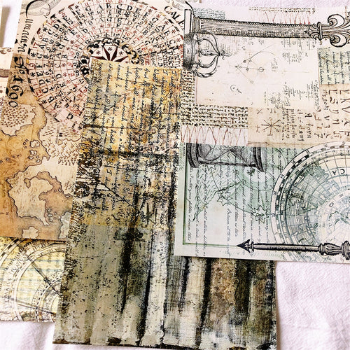 Vintage Medieval Alchemy Background Scrapbook Paper-Journal|Stamprints