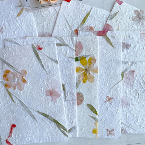 Petal Rice Paper Craft Supplies | Handmade Journal Materials
