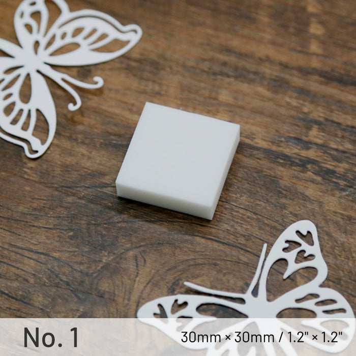 White Square DIY Rubber Stamp Carving Block- Create Unique Rubber ...